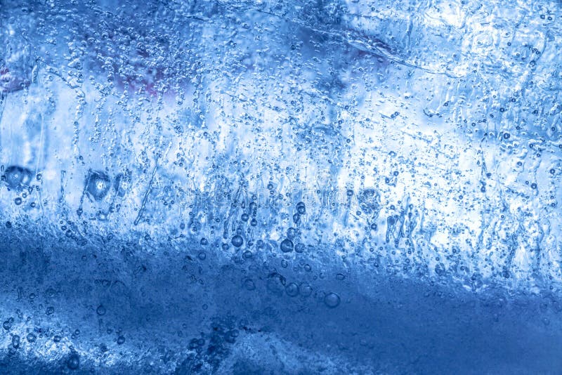 Blue Ice Block Surface Texture Stock Image - Image of background ...