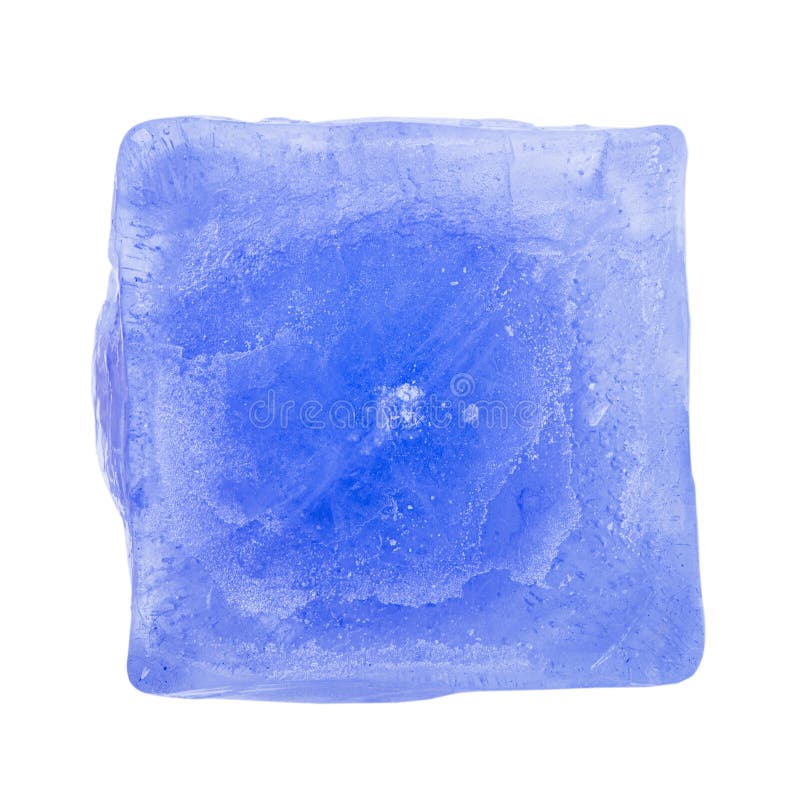 Blue ice cube block stock image. Image of block, purity - 200963967