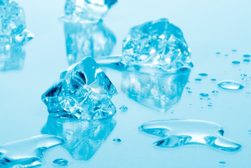 Blue ice cubes stock photo. Image of freezer, glass, icecubes - 2004558