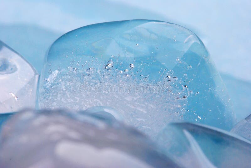 Blue Ice Cubes Picture. Image: 6431337