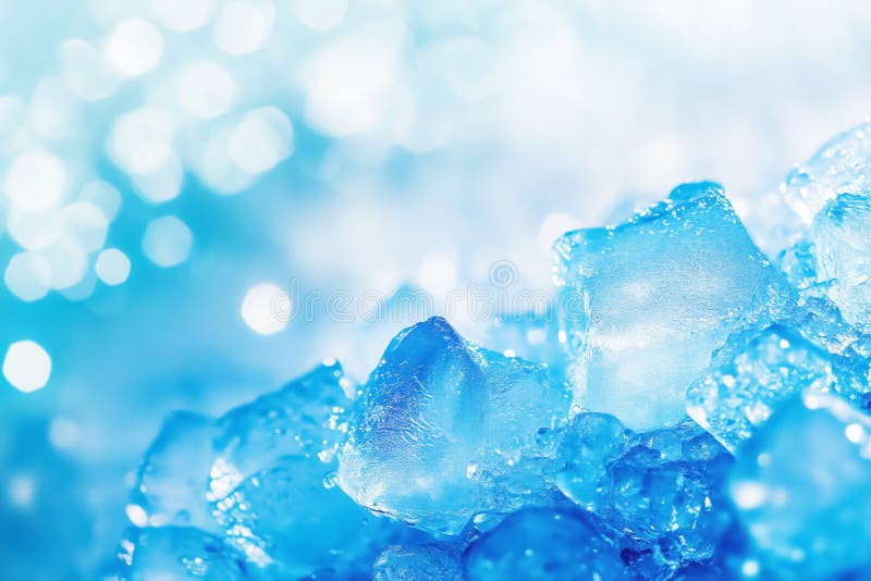 Blue Ice Cubes Background stock illustration. Illustration of liquid ...