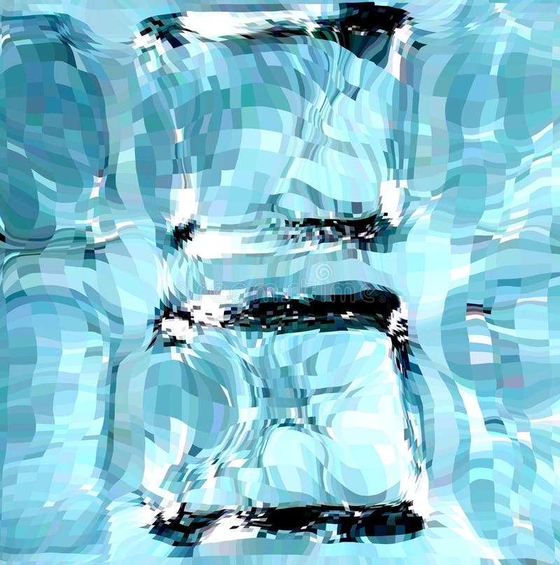 Blue Ice Cubes. Vector Illustration Stock Vector - Illustration of ...