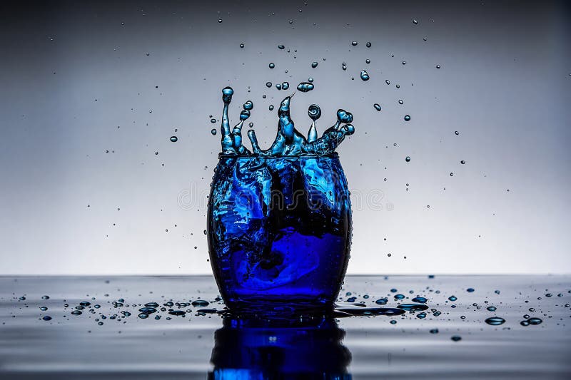 Blue Ice Drop stock photo. Image of water, coloring, glass - 70710872