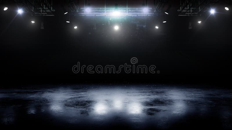 Blue Ice Floor Texture and Mist. Snow and Ice Background. Empty Ice ...