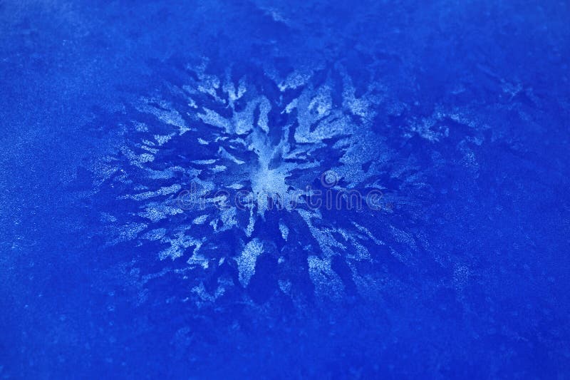 Blue ice flower stock photo. Image of macro, hoarfrost - 109771576