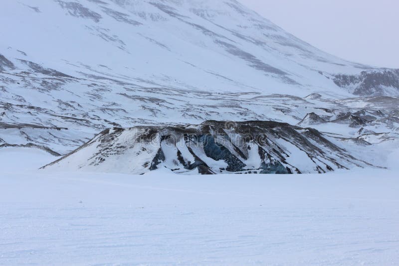 Blue Ice in Front of a Glacier Stock Photo - Image of norway, beatiful ...