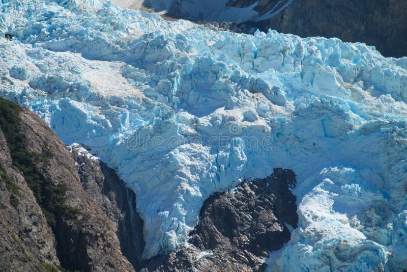 Blue ice glaciar stock image. Image of frozen, mountain - 83126367