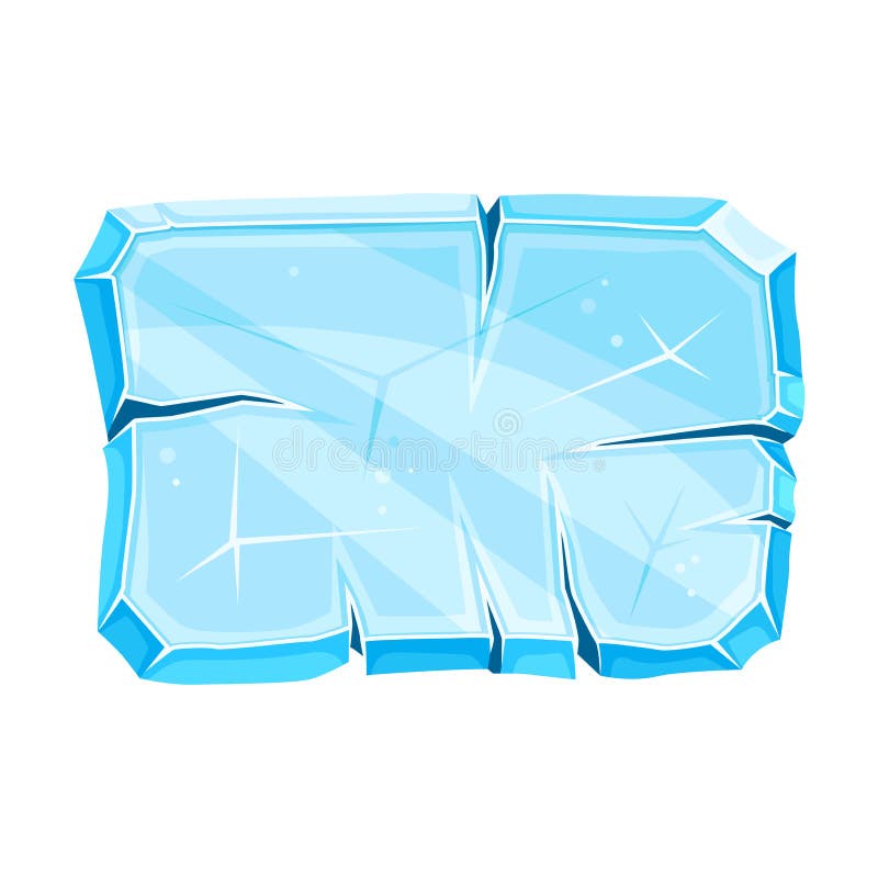 Blue Ice Rectangular Board As Shaped Element for Game and Web Design ...