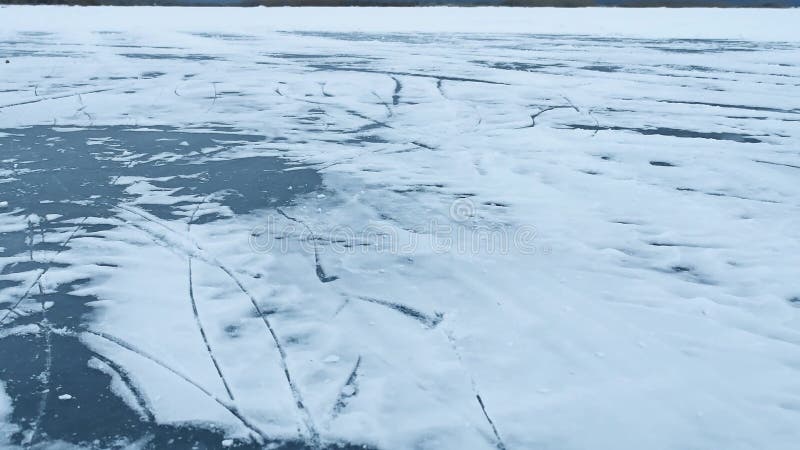 Ice Frozen Water on the River Ice Break Debris Beautiful Winter Nature ...