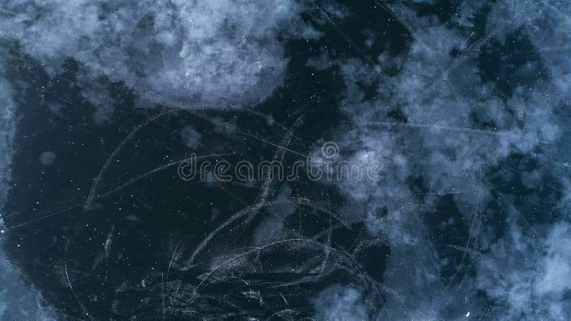 Clear December Ice in the River Stock Illustration - Illustration of ...