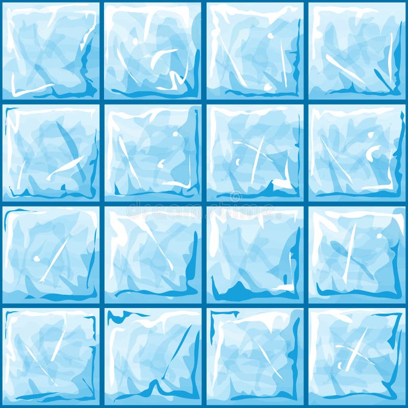 Blue ice seamless pattern stock vector. Illustration of seamless - 47487000