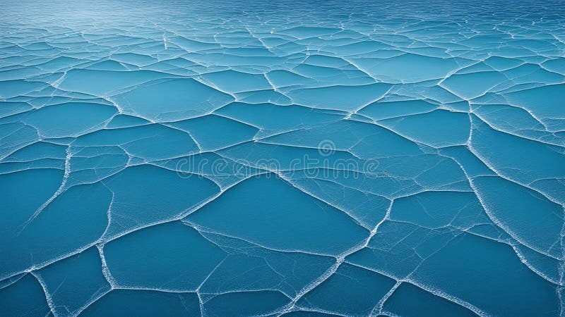 Blue Ice Surface Background, Icy Cracks Abstract Backdrop or Wallpaper ...