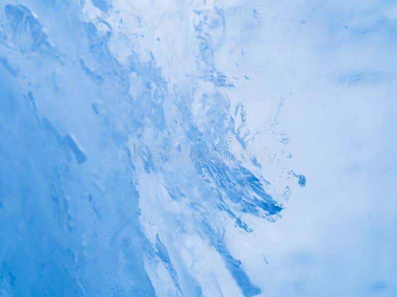 Blue Ice Texture. Close Up Macro Shot. Soft Focus. Stock Image - Image ...