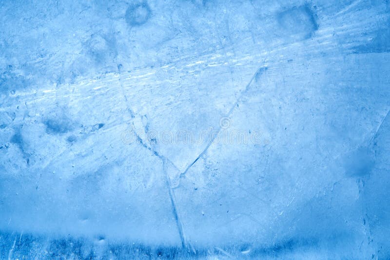 Blue Ice Texture with Cracks, Close-up, Macro Stock Photo - Image of ...