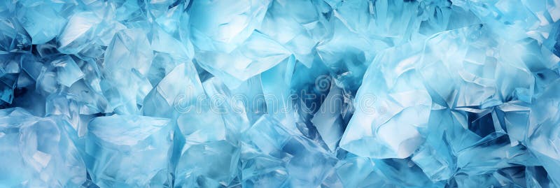 Blue Ice Texture. Banner Image. Stock Illustration - Illustration of ...