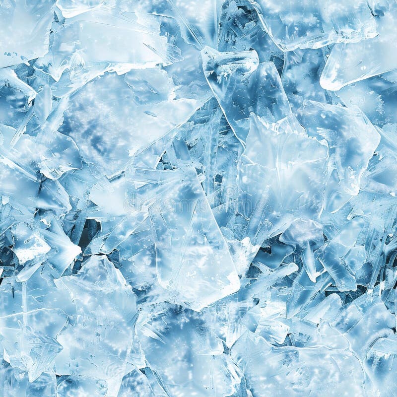 Blue Ice Texture Seamless Pattern Stock Illustration - Illustration of ...