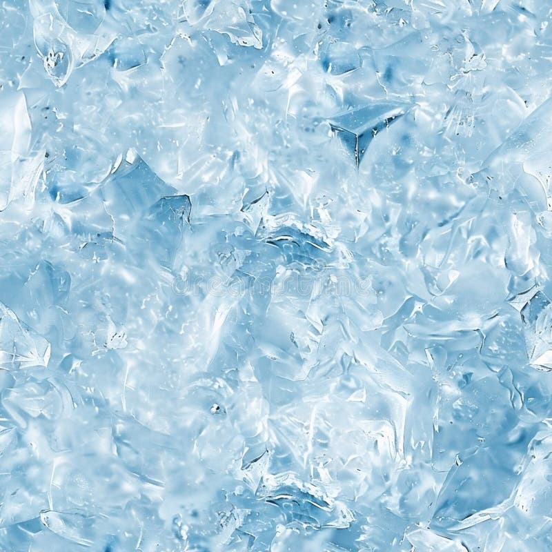 Blue Ice Texture Seamless Pattern Stock Illustration - Illustration of ...