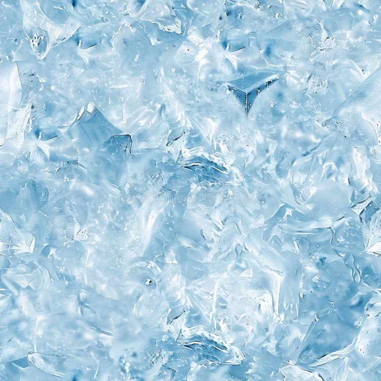 Blue Ice Texture Seamless Pattern Stock Illustration - Illustration of ...