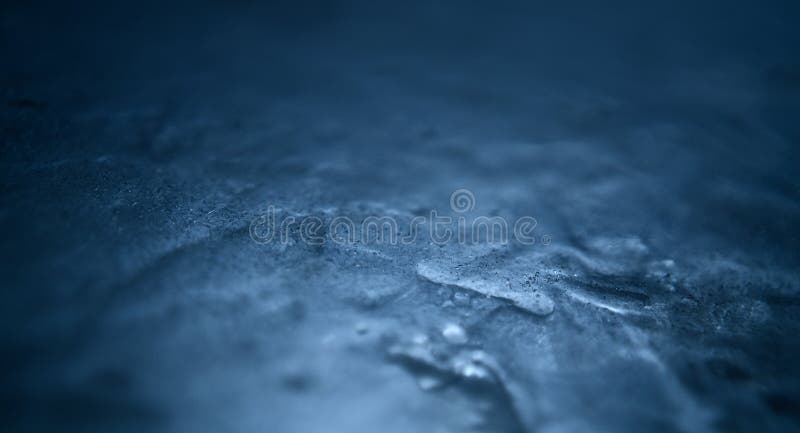 Blue Ice Translucent in the Sun. Ice with Air Bubbles. a Look from ...