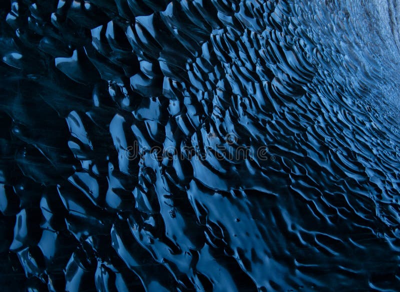 The Blue Ice Wall Inside a Glacier Cave Stock Photo - Image of cave ...