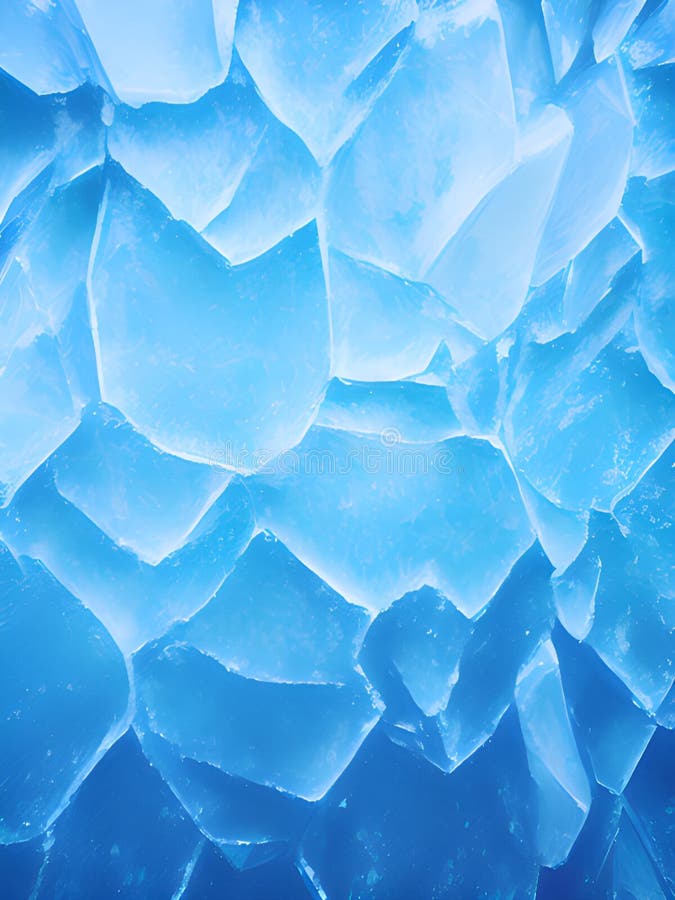 Blue Ice Wall Texture Background, AI Generated Stock Illustration ...