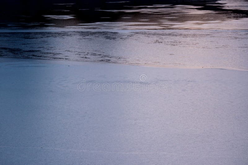 Blue Ice Water in the White Lake. Stock Photo - Image of reflection ...