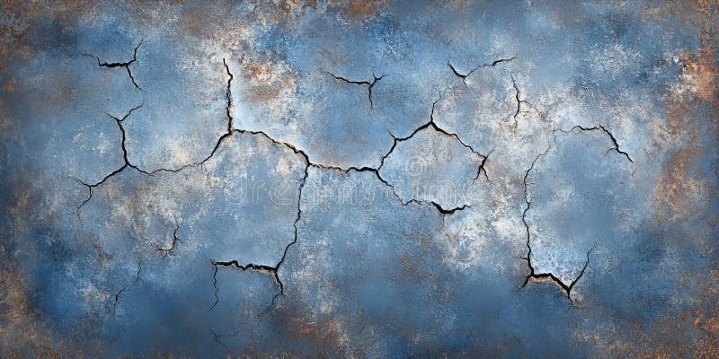 Blue Ice, Winter Background with Cracks, Grunge Texture. Abstract ...