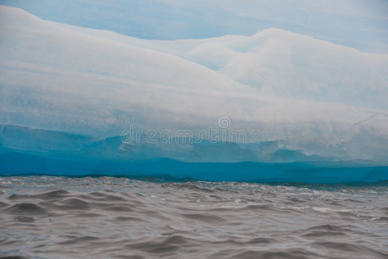 Blue Iceberg in Cloudy Weather Stock Photo - Image of colour, polar ...
