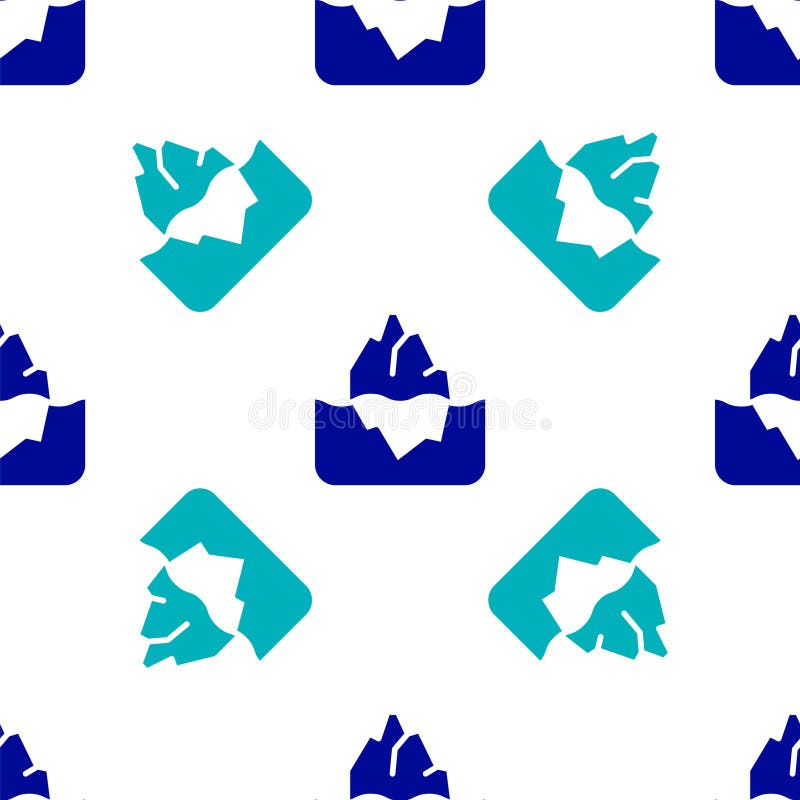 Big blue iceberg stock vector. Illustration of arctic - 115944847