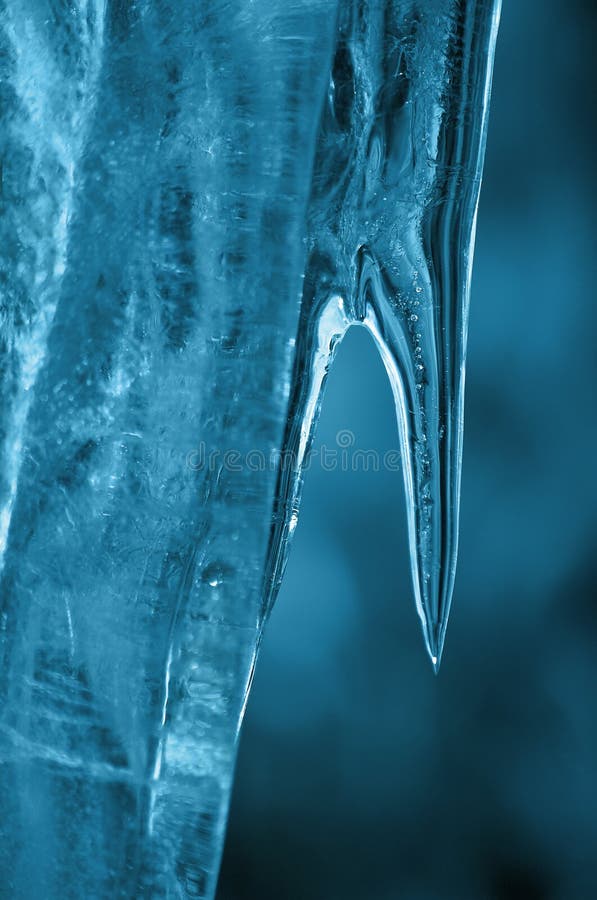 Blue icicle stock photo. Image of detail, water, coldness - 1735892
