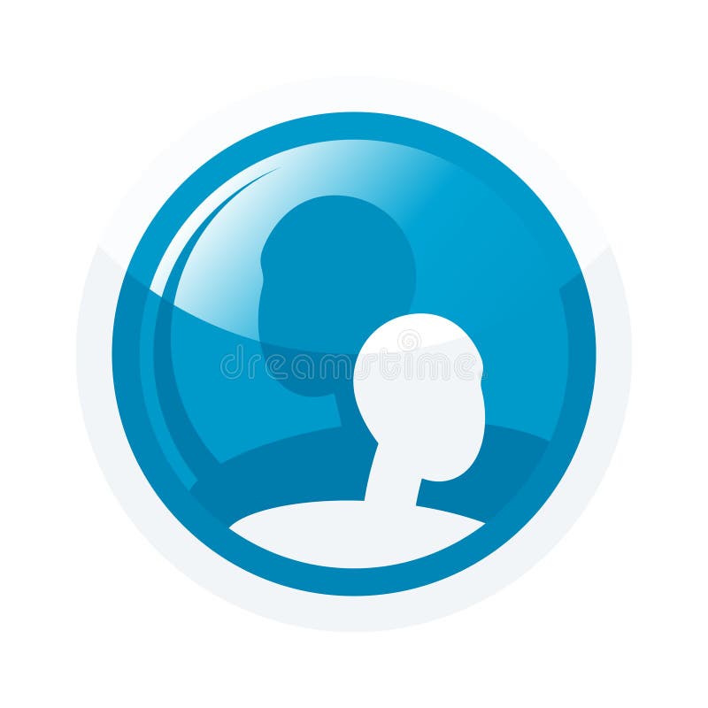 Blue Icon stock vector. Illustration of isolated, illustrated - 13977982