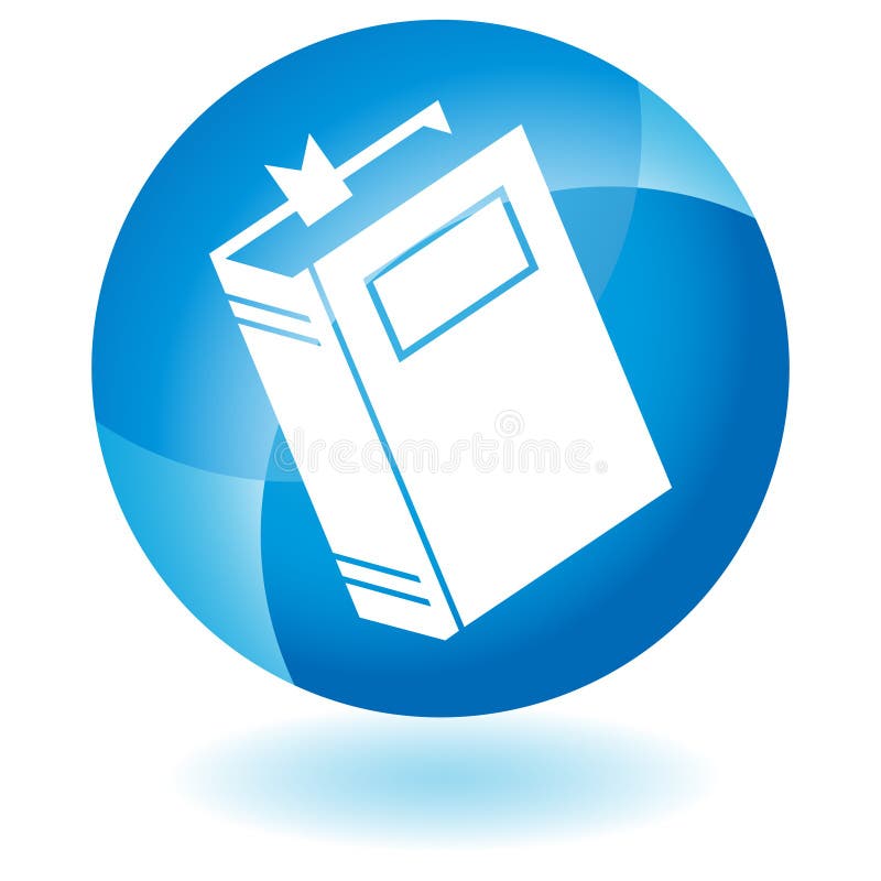 Blue Icon - Book stock vector. Illustration of design - 10203114