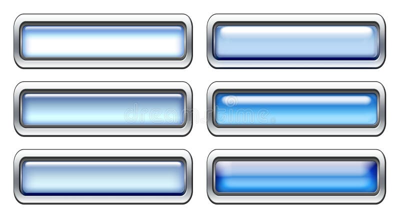 Gray web buttons long stock vector. Illustration of glossy - 9792497