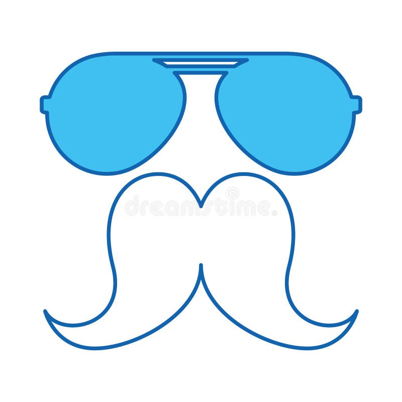 Blue icon vintage face stock vector. Illustration of design - 93410064