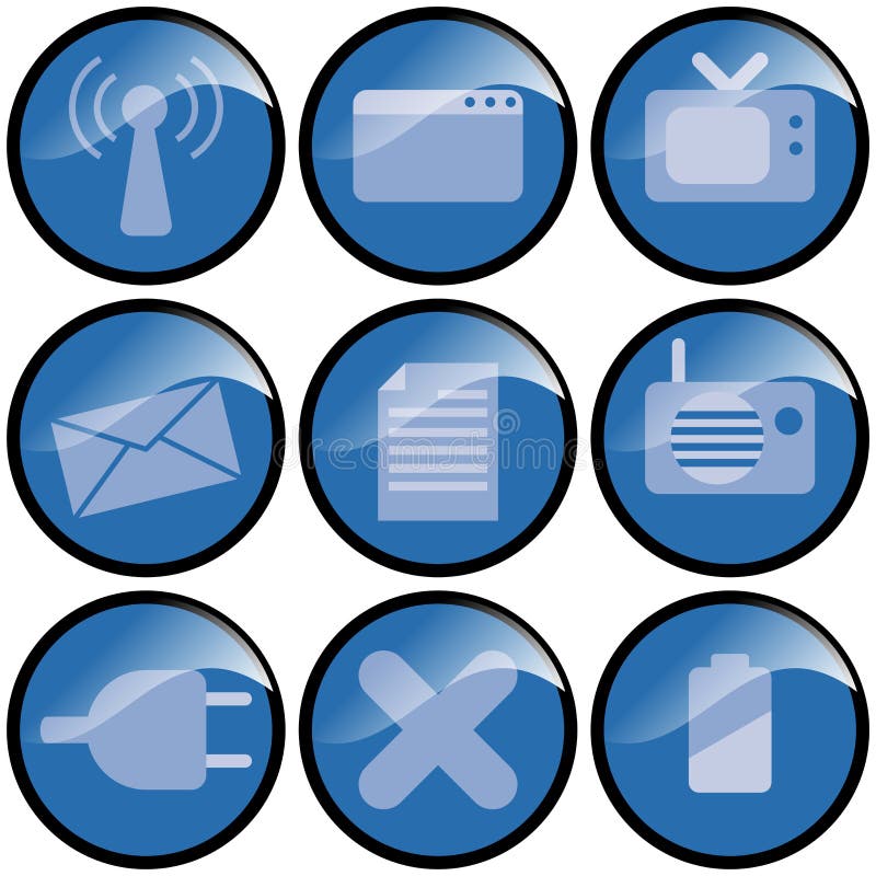 1,600+ Blue icons Free Stock Photos - StockFreeImages