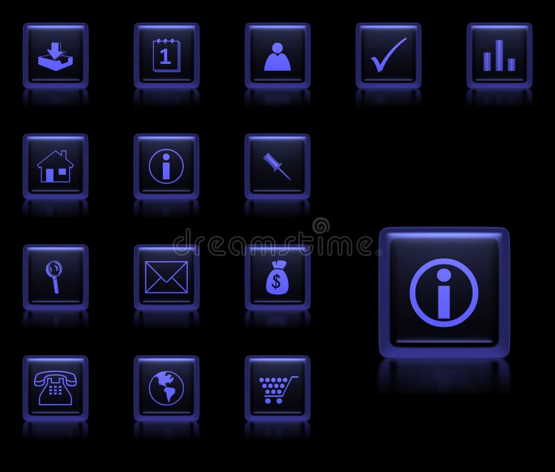 Blue Icons Picture. Image: 7893403