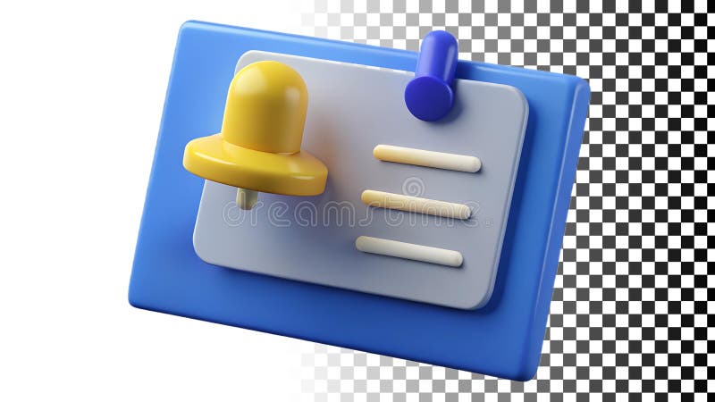 Blue ID Card, Identification and Personal Information Icon Png ...
