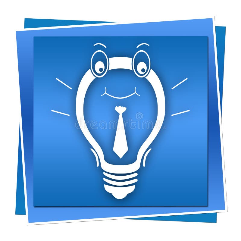 Blue Idea stock illustration. Illustration of support - 34130474