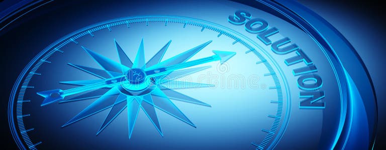 Blue Transparent Xray Compass Solution Stock Illustration ...