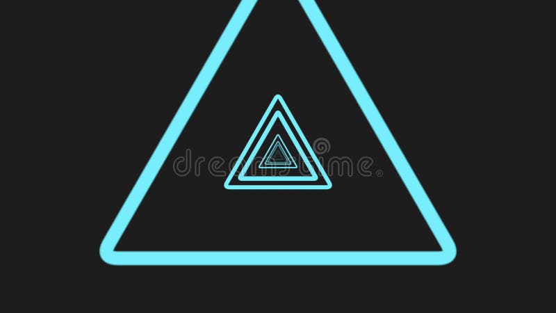 Blue Illusion and Psychedelic Triangles in Helix Stock Video - Video of ...