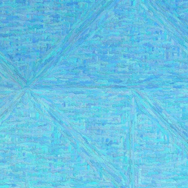 Blue Impressionism Impasto in Square Shape Background Illustration ...