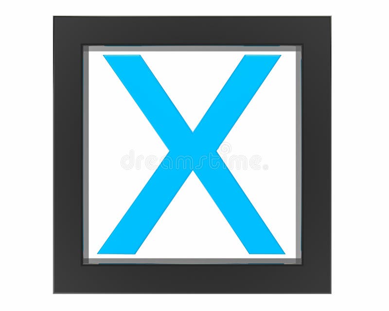 Blue Incorrect Mark Symbol Isolated on White Background Stock ...