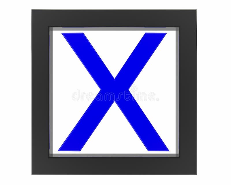 Incorrect Mark Symbol on White Background 3d Rendering Stock ...