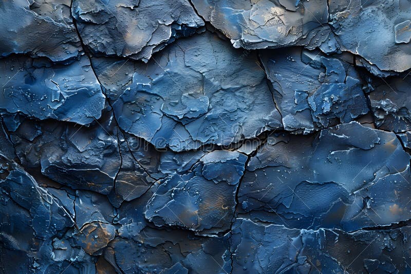 Blue-Indigo Stone Texture: Rough, Old, Veins of Cobalt Stock ...