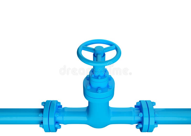 Blue Industrial pipe stock illustration. Illustration of flow - 91872907