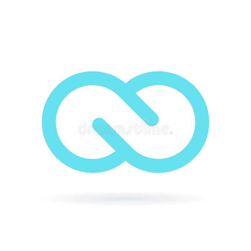 Blue Infinite Vector Symbol Stock Vector - Illustration of infiniting ...