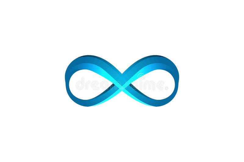 Blue Infinity Logo Designs Inspiration Isolated on White Background ...