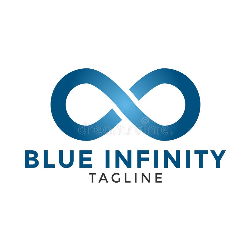 Blue Infinity Logo Icon Design Template Vector Illustration Stock ...