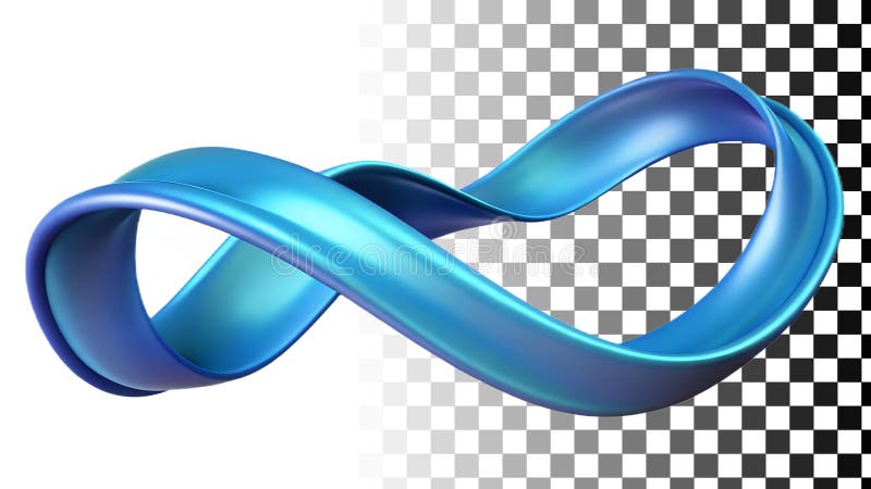 Blue Infinity Symbol, Endless Loop and Limitless Concept Design Png ...