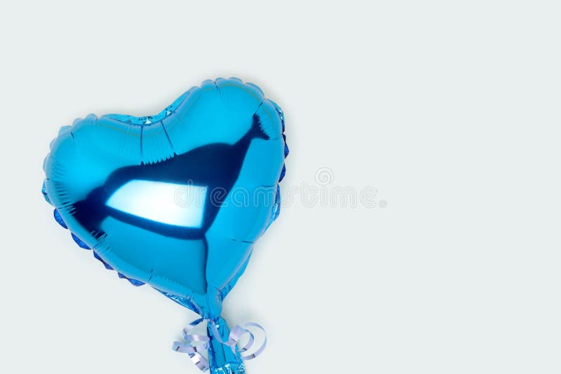 Blue Inflatable Foil Balloon. Stock Image - Image of glossy, inflatable ...